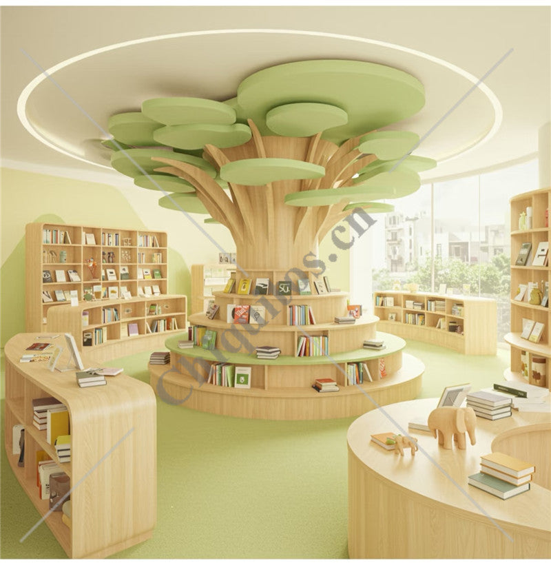 Chiquitos Library Reading Corner Custom Bookshelf Bookcase for Kinderg ...