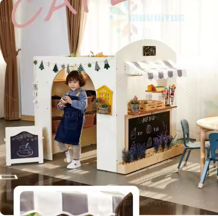Chiquitos Wooden furniture Indoor Playground Kids Pretend City Rolepla ...