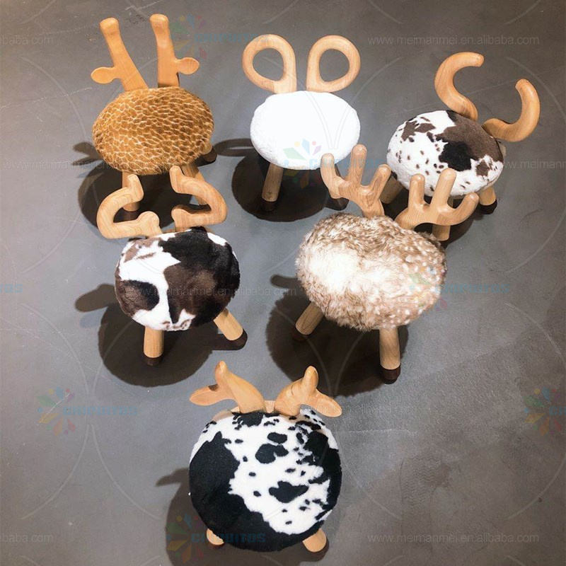 Chiquitos Solid Wood Children Stool Animal shape Kindergarten Commerci ...